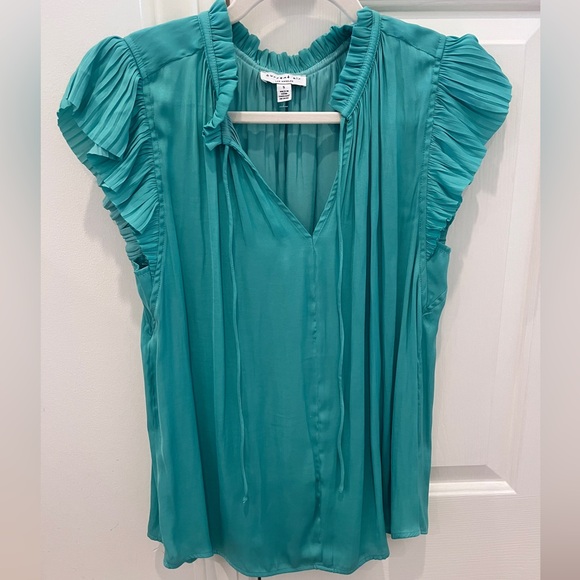 Current Air | Tops | Current Air Margot Pleated Blouse | Poshmark